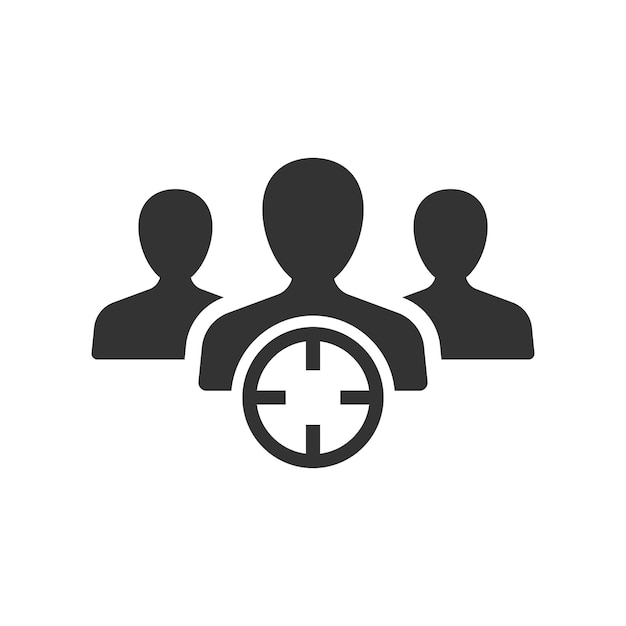 Premium Vector | Target audience icon vector Premium Vector | Target audience icon vector
