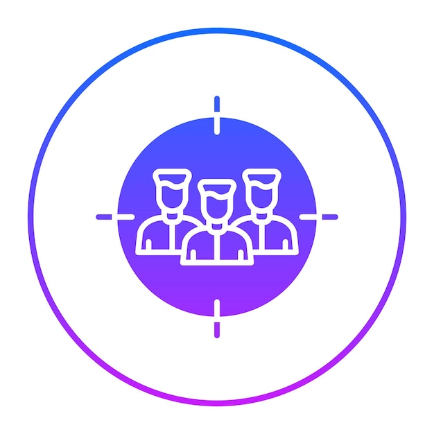Premium Vector | Target Audience Vector Illustration Premium Vector | Target Audience Vector Illustration
