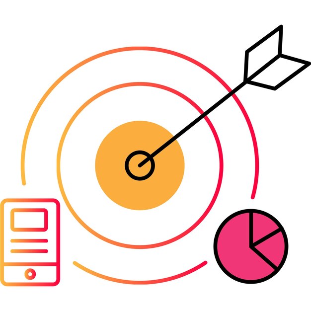 Premium Vector | Target vector arrow goal dart board icon Premium Vector | Target vector arrow goal dart board icon