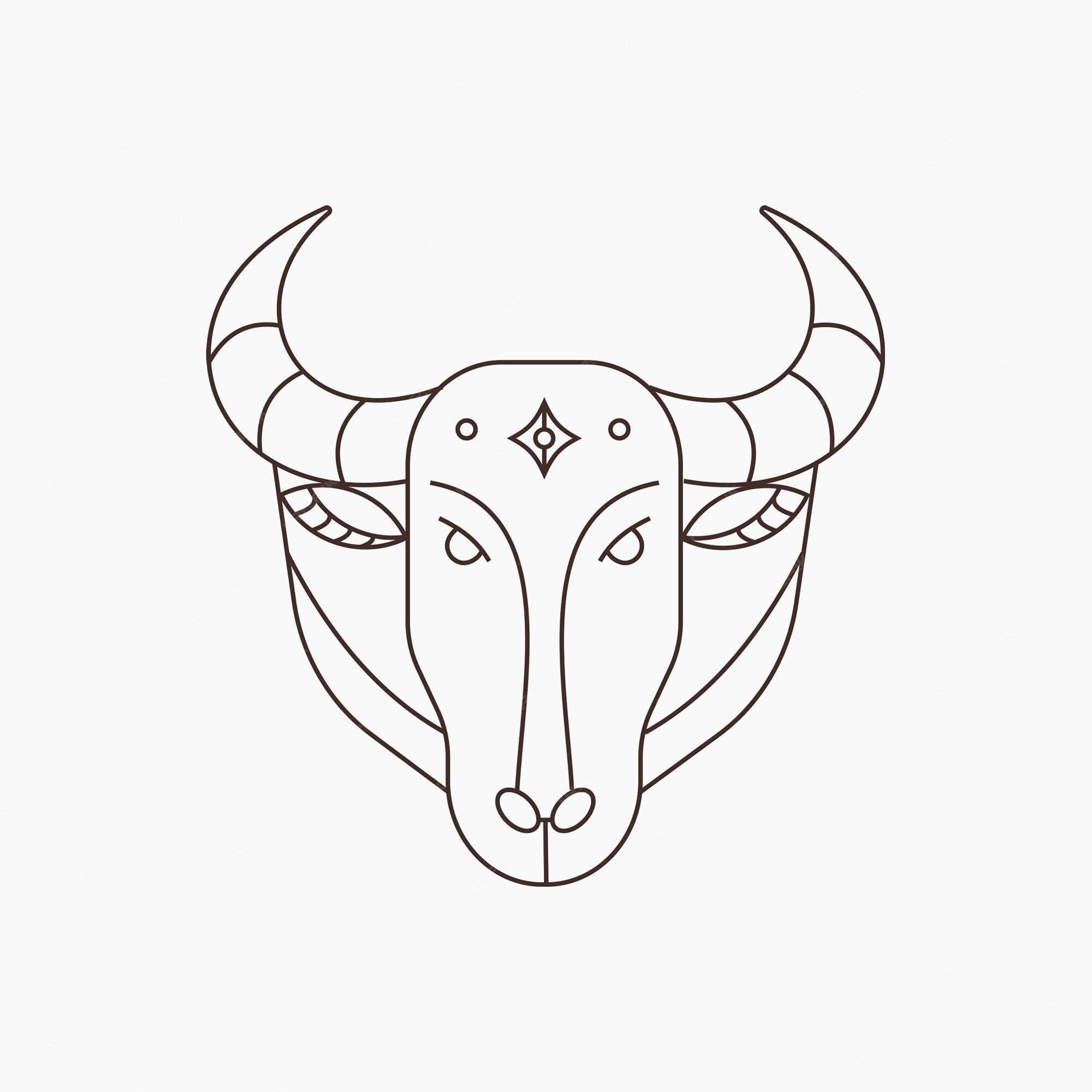 Premium Vector Taurus Zodiac Sign