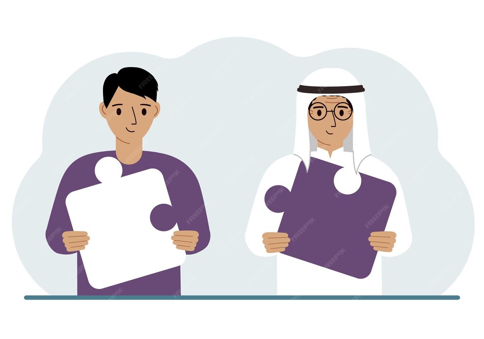Premium Vector | Team metaphor people putting puzzle pieces together ... Premium Vector | Team metaphor people putting puzzle pieces together ...