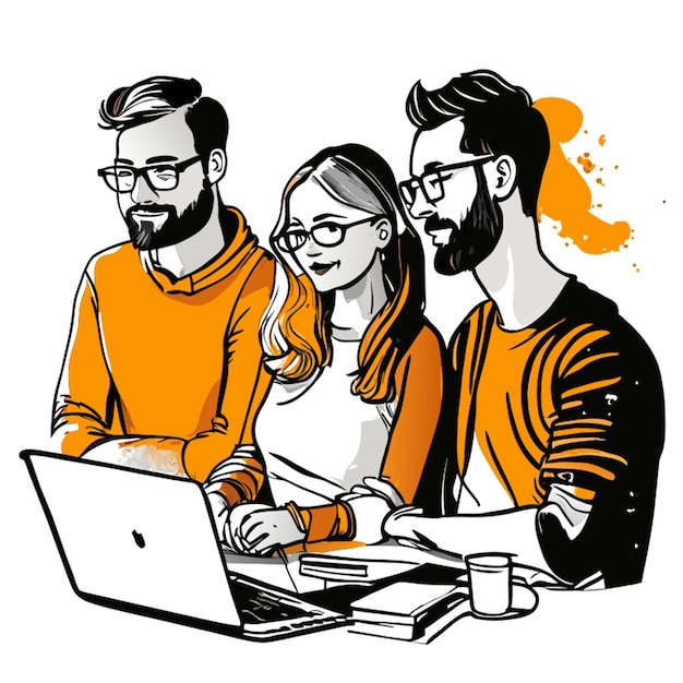 Premium Vector | Team vector illustration Premium Vector | Team vector illustration