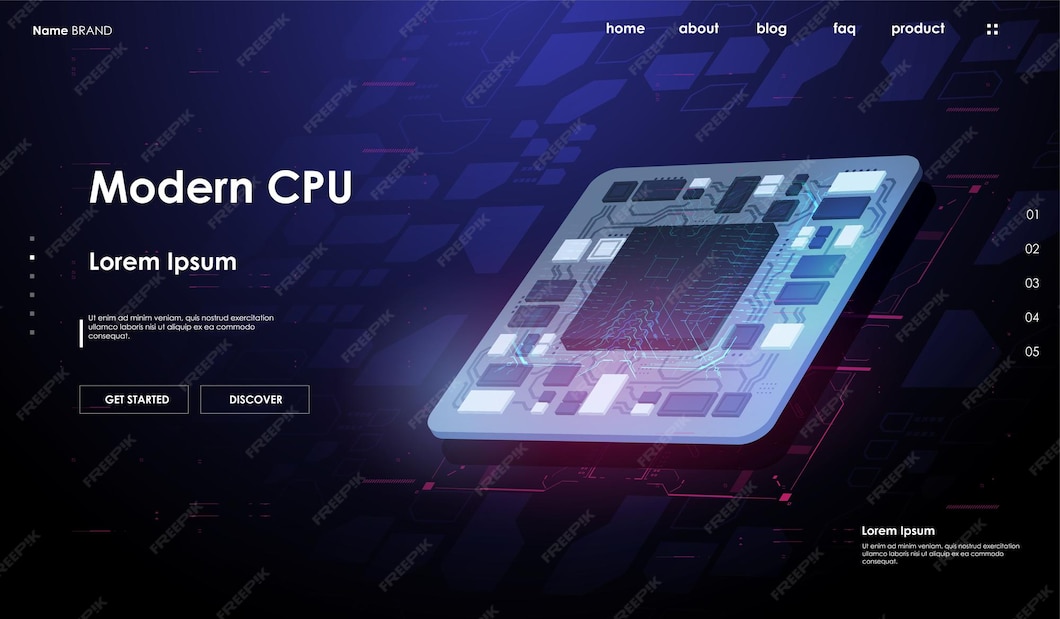 Premium Vector | Tech futuristic template digital chip with hud ...