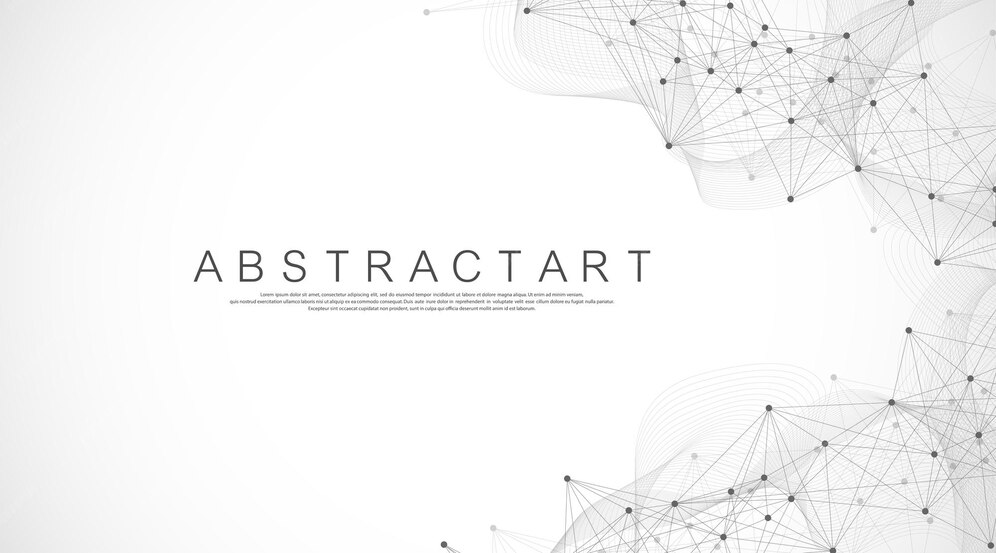Premium Vector Technology Abstract Lines And Dots Connection Background Connection Digital