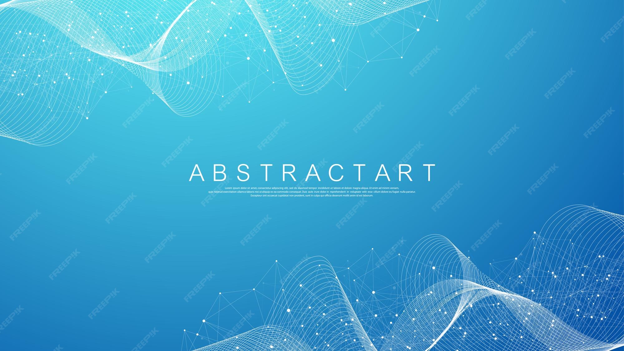 Premium Vector Technology Abstract Lines And Dots Connection Background Connection Digital