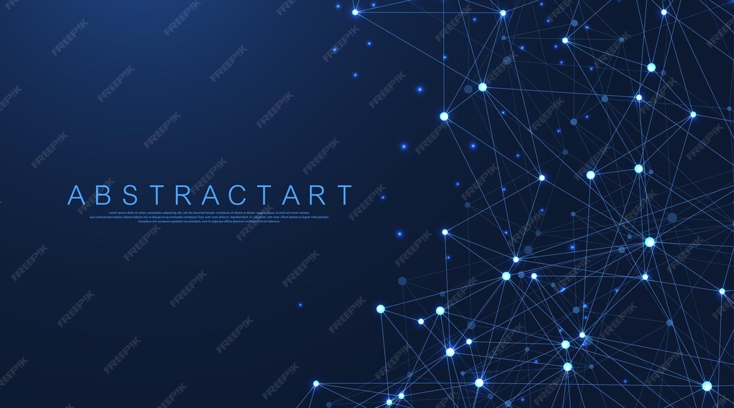 Premium Vector Technology Abstract Lines And Dots Connection Background Connection Digital