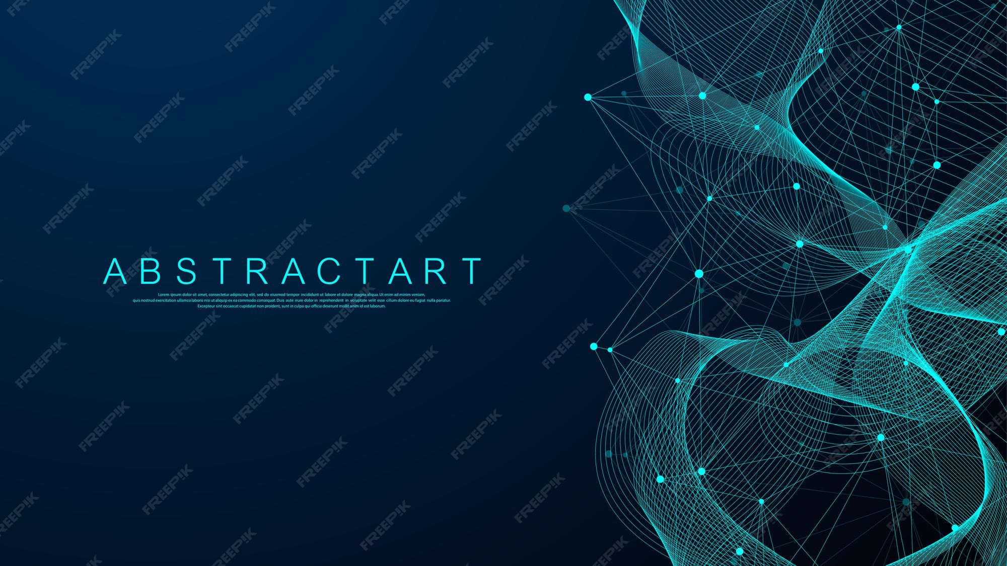 Premium Vector Technology Abstract Lines And Dots Connection Background Connection Digital