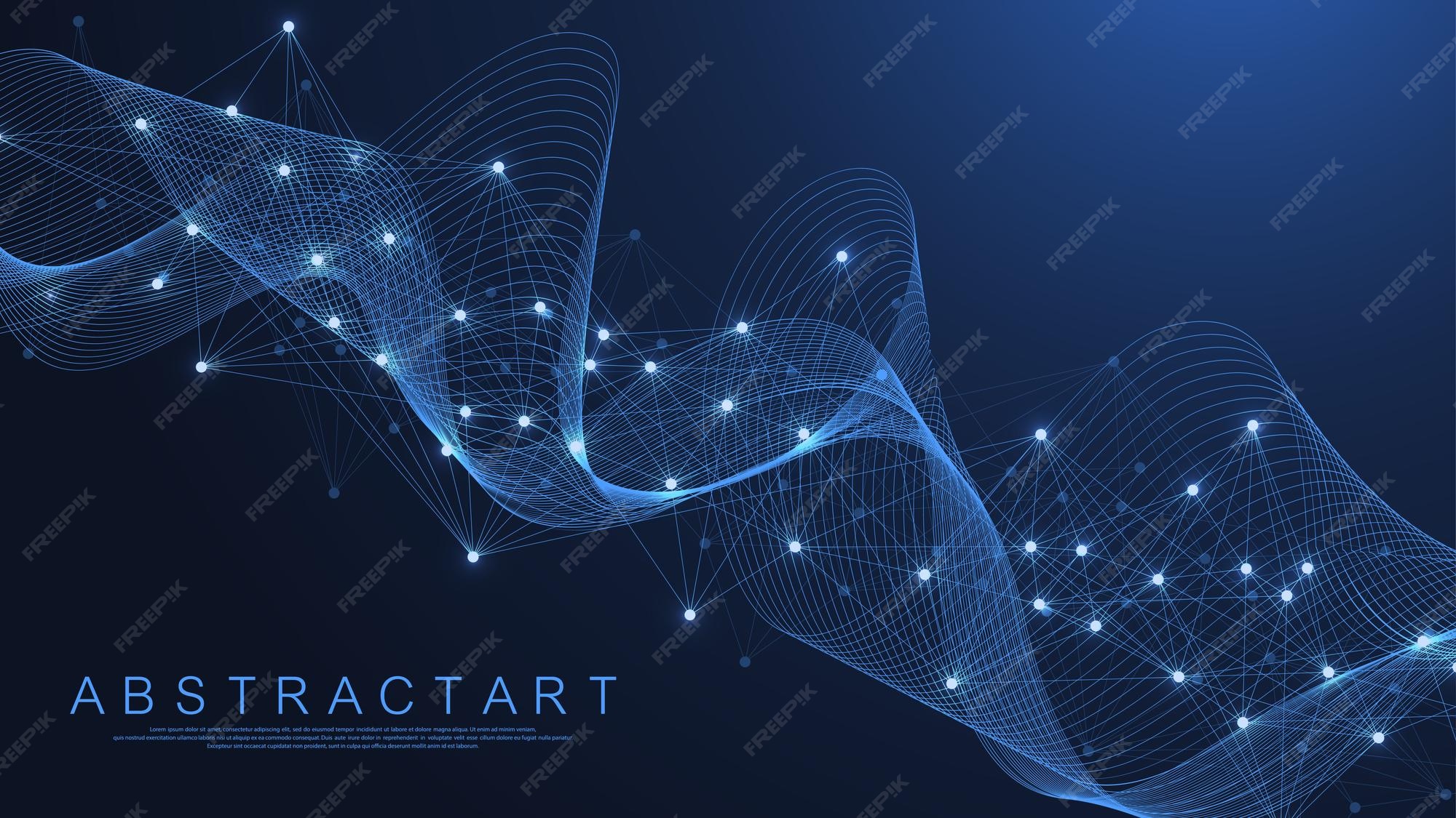 Premium Vector | Technology abstract lines and dots connection ...