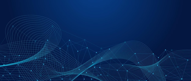 Premium Vector Technology Abstract Lines And Dots Connection