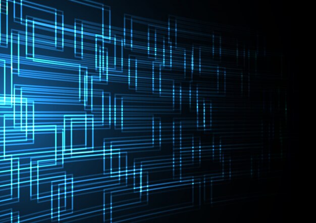 Premium Vector | Technology abstract rectangle background Premium Vector | Technology abstract rectangle background