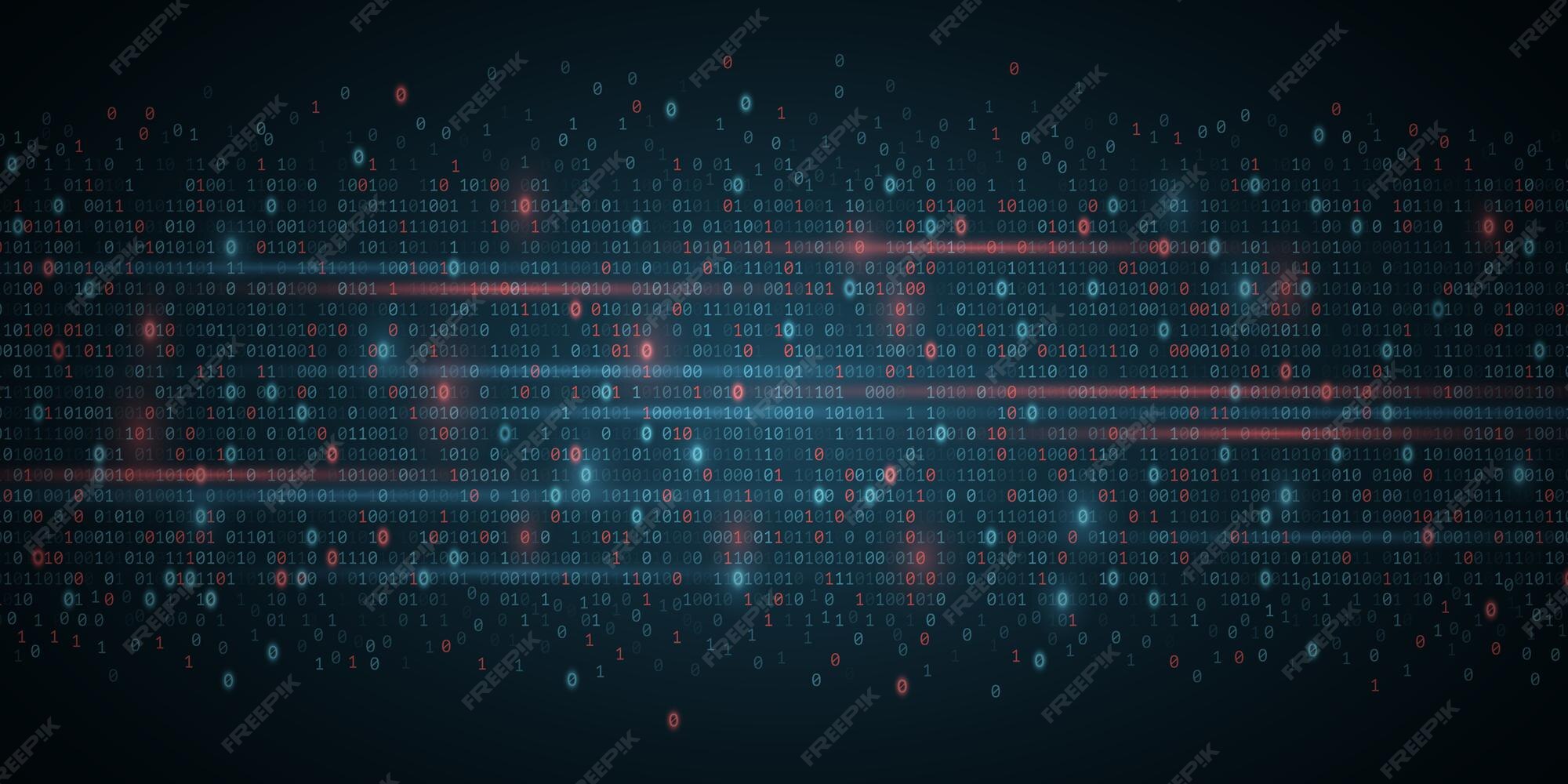 Premium Vector | Technology background of binary code. Software code ...