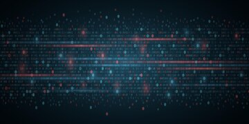 Premium Vector | Technology background of binary code. Software code ...