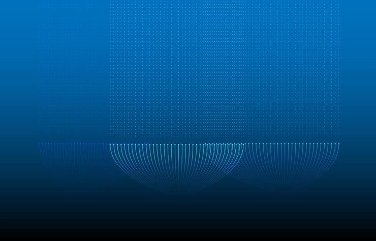 기술 빅 데이터 통계 방법 시각화 개념입니다 벡터 디자인 0 및 1 이진 데이터입니다 프리미엄 벡터