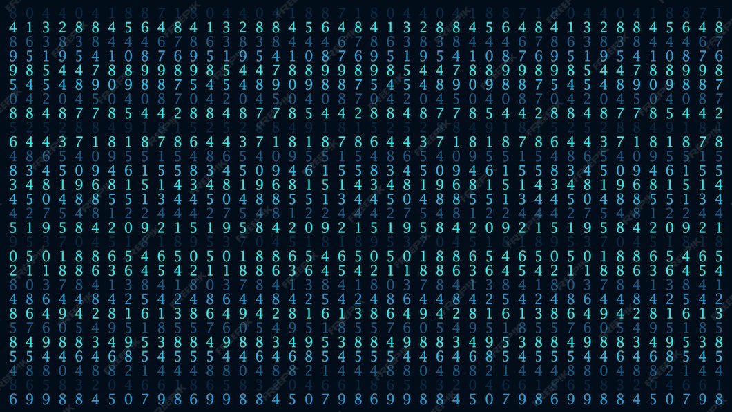 Premium Vector | Technology matrix background Cyber security with falling blue numbers on screen ...