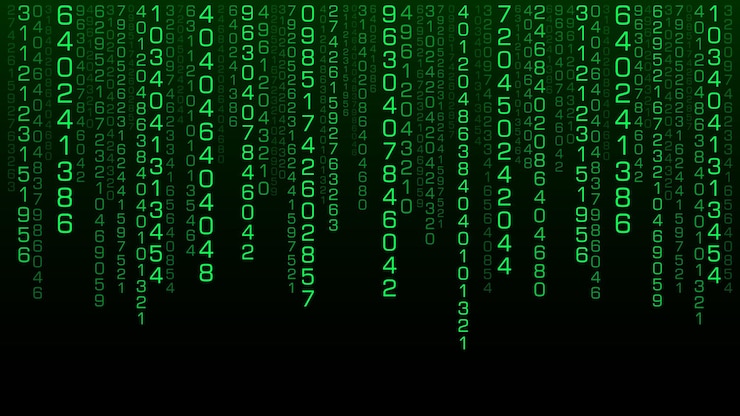 Premium Vector Technology Matrix Background Cyber Security With