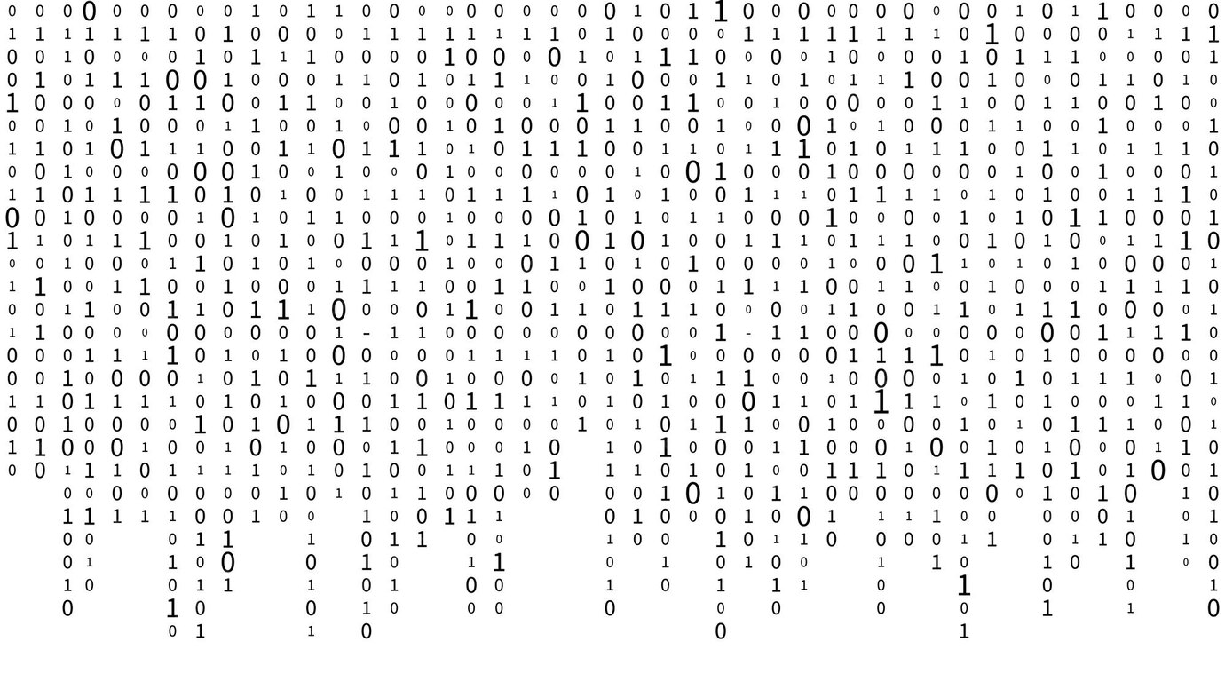 Premium Vector Technology Vector Binary Code Random Falling Digits On