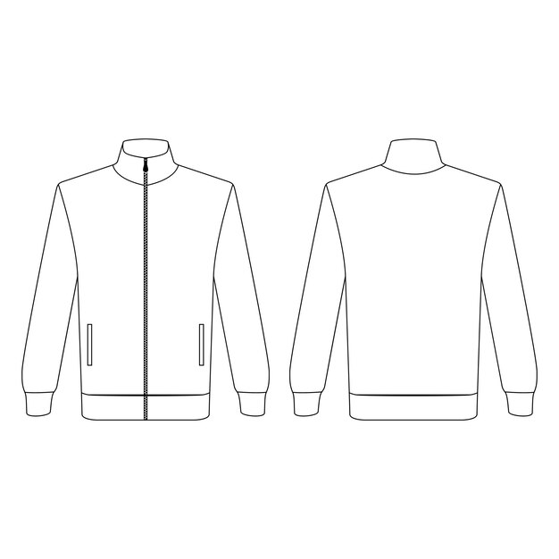 Premium Vector Template Ska Jacket Vector Illustration Flat Design