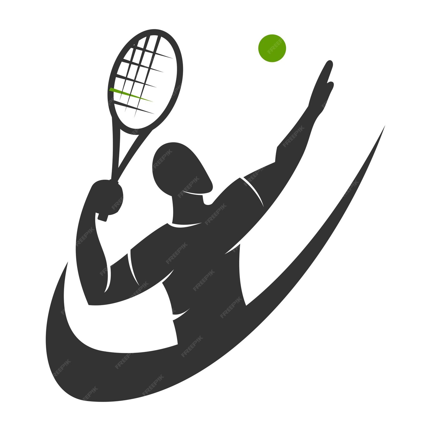 Premium Vector Tennis Sport Silhouette Logo Icon Illustration Brand