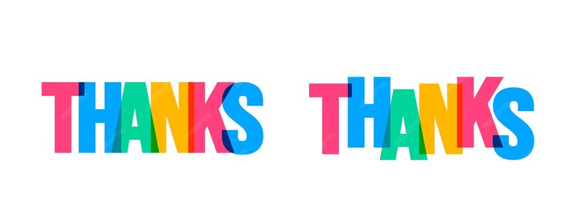 Premium Vector | Thank you colorful lettering text font typography ... Premium Vector | Thank you colorful lettering text font typography ...