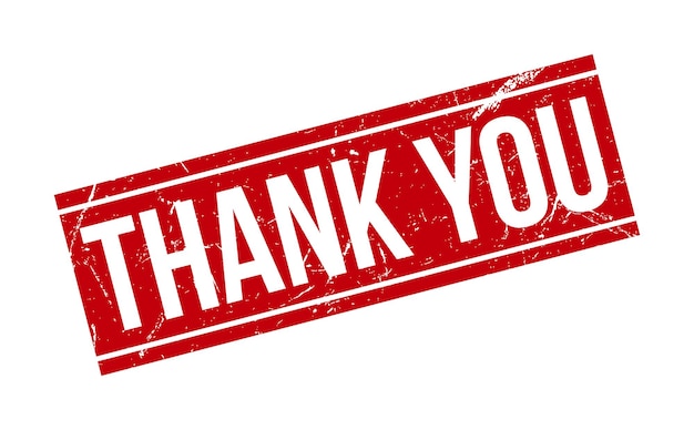 Premium Vector Thank You Rubber Stamp Red Thank You Rubber Grunge