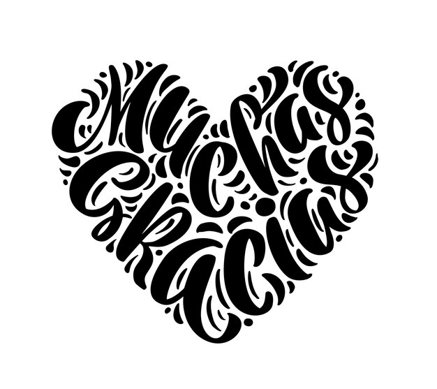 Premium Vector | Gracias vector text in spanish thank you lettering ... Premium Vector | Gracias vector text in spanish thank you lettering ...