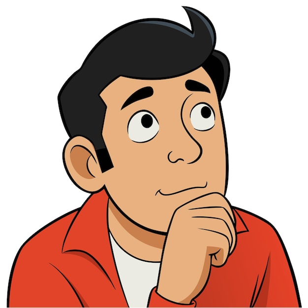 Thinking Man Vector Design | Premium AI-generated vector Thinking Man Vector Design | Premium AI-generated vector