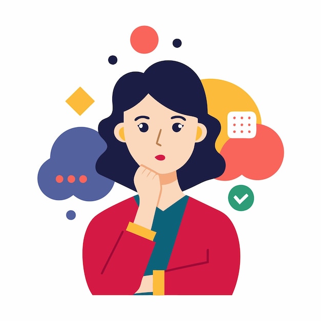Thoughtful Woman Pondering Complex Problem Solving and Decision Making ... Thoughtful Woman Pondering Complex Problem Solving and Decision Making ...