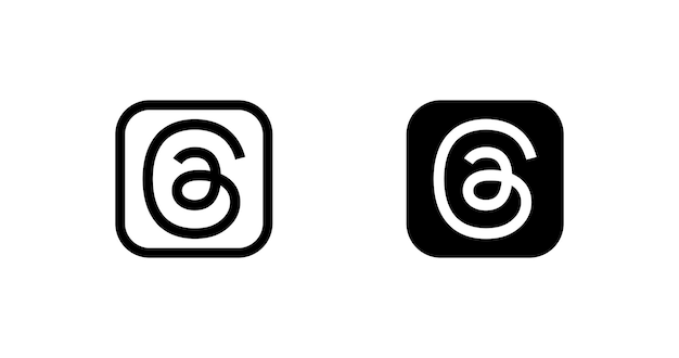 Premium Vector | Threads logo Meta app social media Isolated icon ... Premium Vector | Threads logo Meta app social media Isolated icon ...