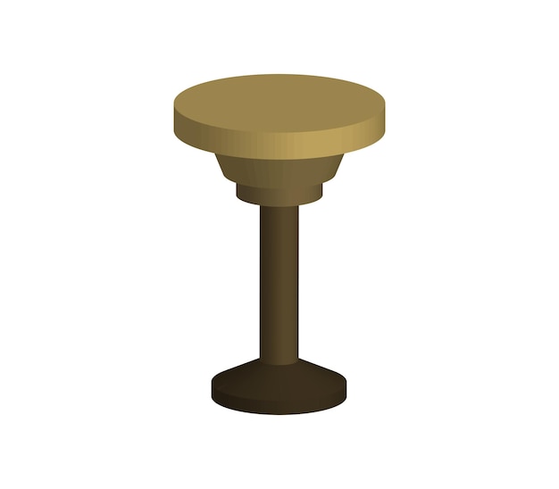 Premium Vector | Three-dimensional bar stool Premium Vector | Three-dimensional bar stool