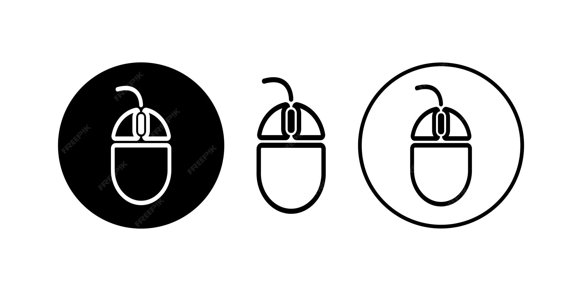 Premium Vector Three Mouse Vector Icon Computer Cursors Pointer Mouse Click Cursor Sign