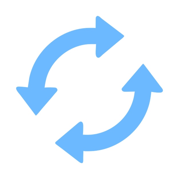 Premium Vector | Three simple arrows in circular motion icon Premium Vector | Three simple arrows in circular motion icon