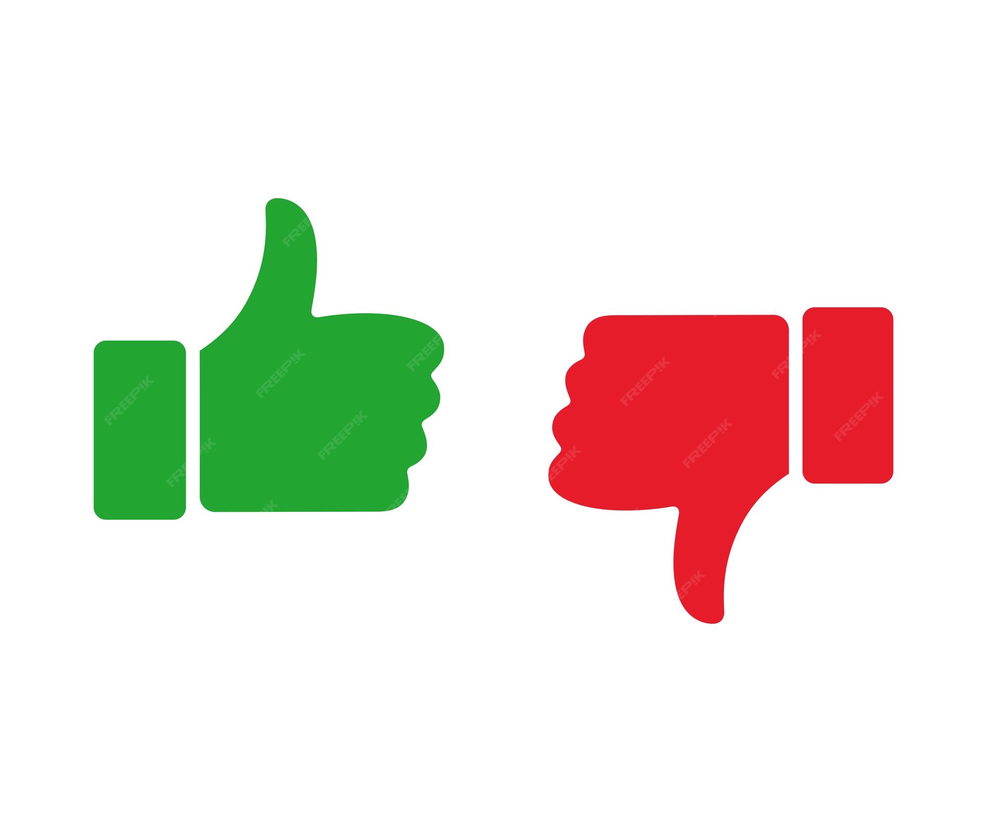 Premium Vector | Thumbs up and thumbs down vector icon or green thumbs ... Premium Vector | Thumbs up and thumbs down vector icon or green thumbs ...