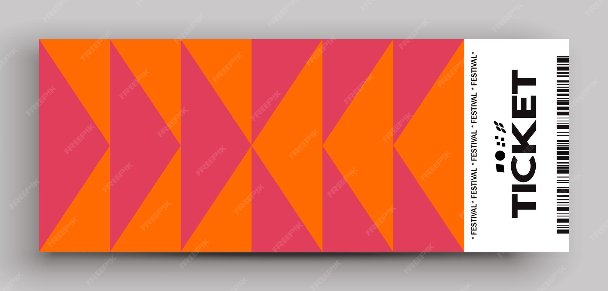 Premium Vector | Ticket vector template layout with abstract pattern ...