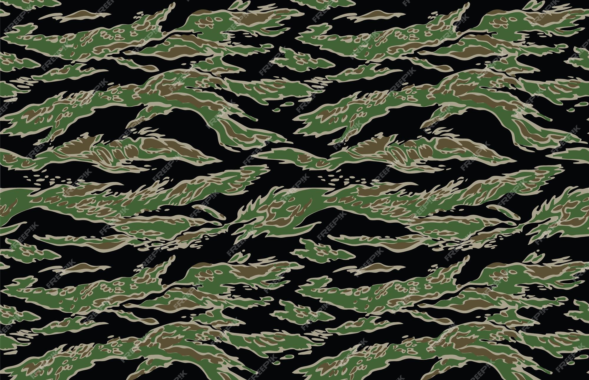 Premium Vector | Tigerstripe camouflage vector seamless pattern Premium Vector | Tigerstripe camouflage vector seamless pattern