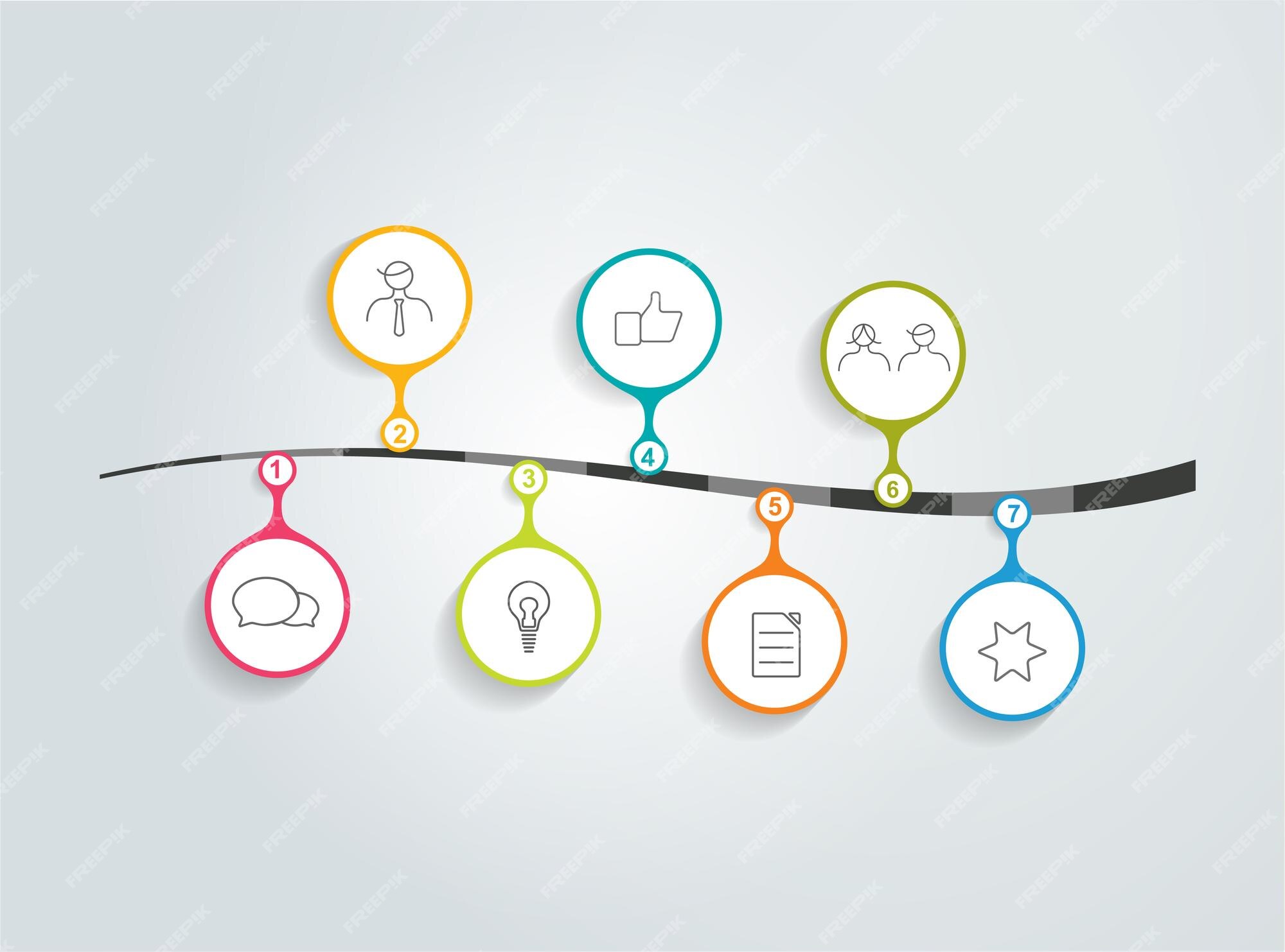 Premium Vector | Timeline infographic. minimalistic flat template. vector. Premium Vector | Timeline infographic. minimalistic flat template. vector.