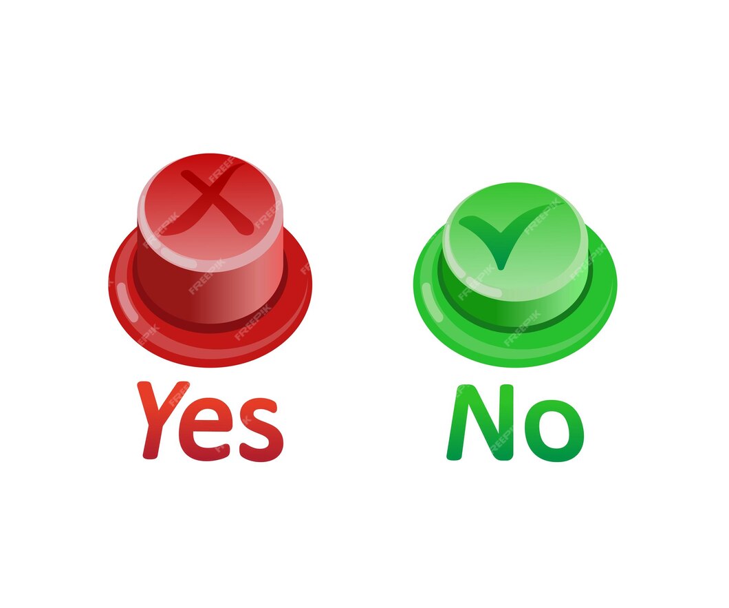 Premium Vector | Toggle switch yes and no on white background vector ... Premium Vector | Toggle switch yes and no on white background vector ...