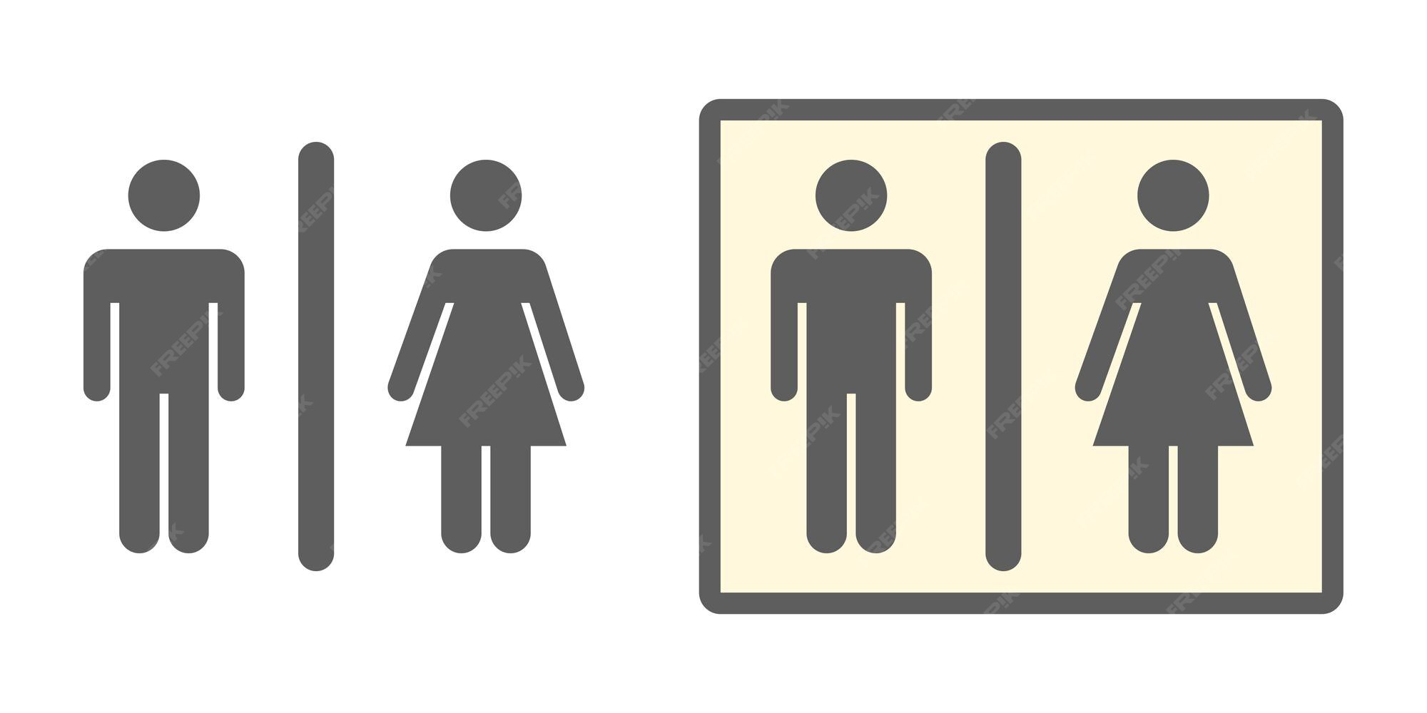 Premium Vector Toliet Sign Sanitary Symbol Wc Unisex Toilet Isolated Stock Vector