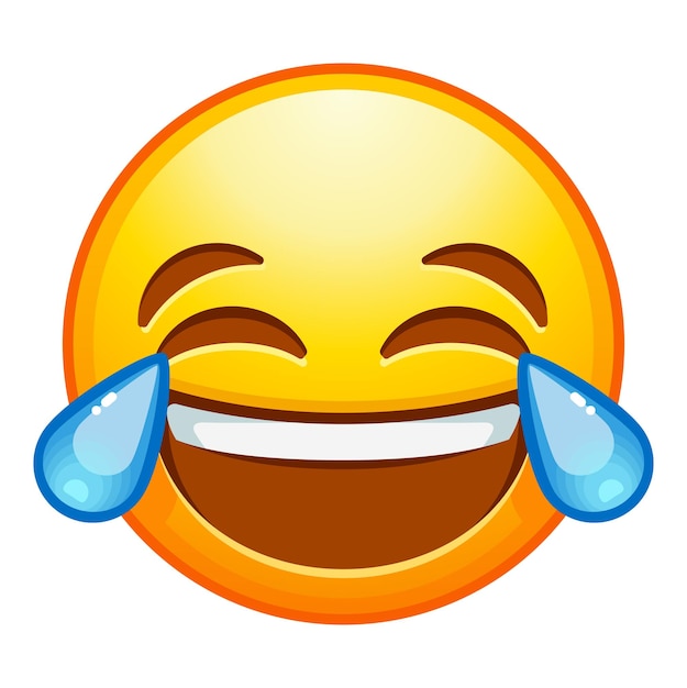 Topkwaliteit emoticon Lachende emoji met tranen en gesloten ogen Geel ... Topkwaliteit emoticon Lachende emoji met tranen en gesloten ogen Geel ...