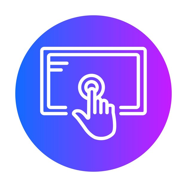Premium Vector | Touch Screen Vector Illustration Premium Vector | Touch Screen Vector Illustration
