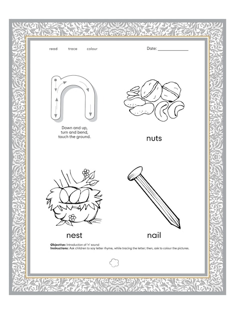 Premium Vector | Trace the letters worksheet for kids. Premium Vector | Trace the letters worksheet for kids.