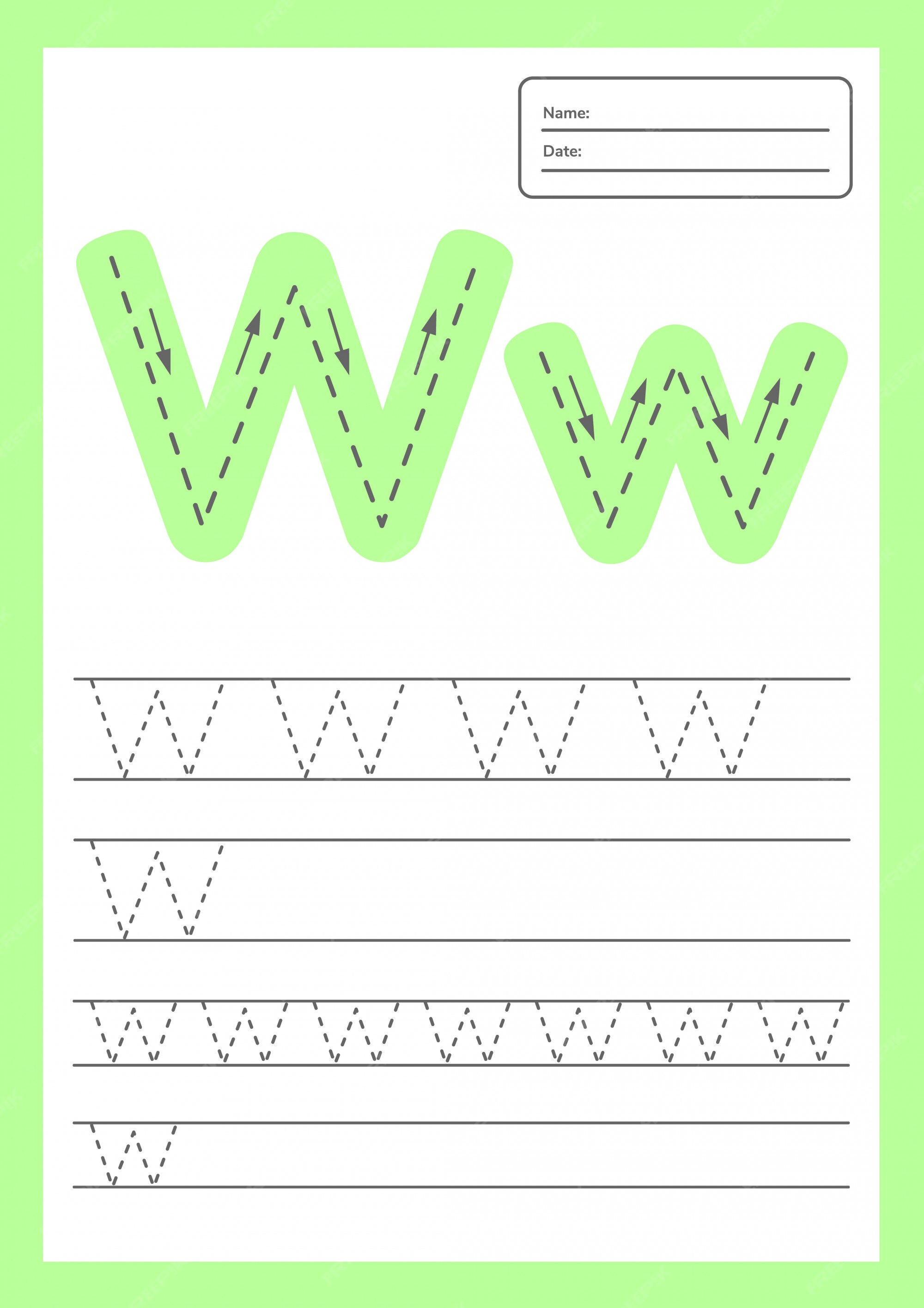 Premium Vector | Trace letters worksheet Premium Vector | Trace letters worksheet