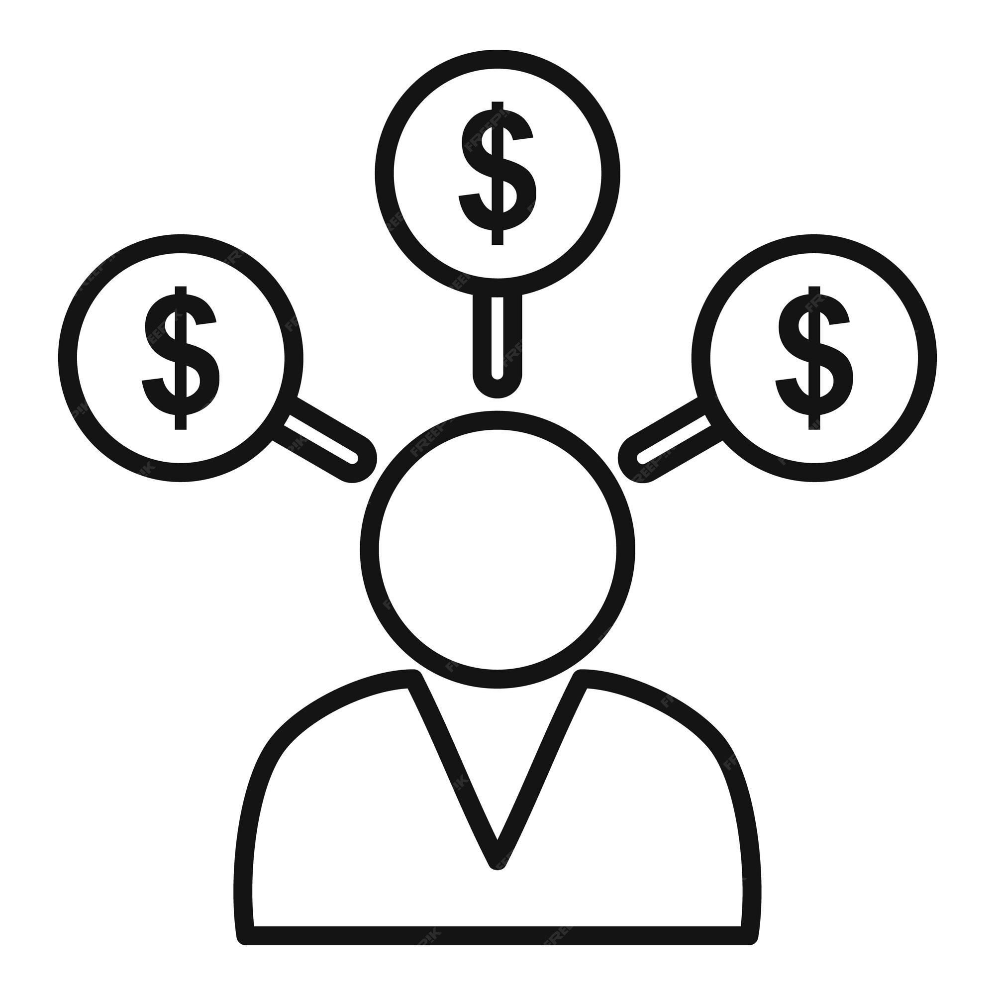 Premium Vector Trader Scheme Icon Outline Trader Scheme Vector Icon