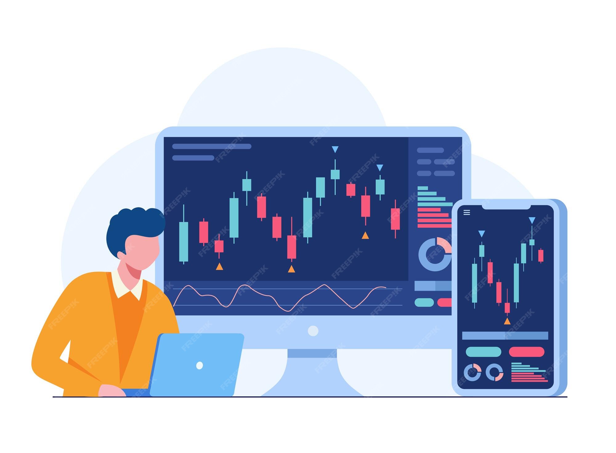 Premium Vector | Trading stock forex bitcoin currency candlestick ... Premium Vector | Trading stock forex bitcoin currency candlestick ...