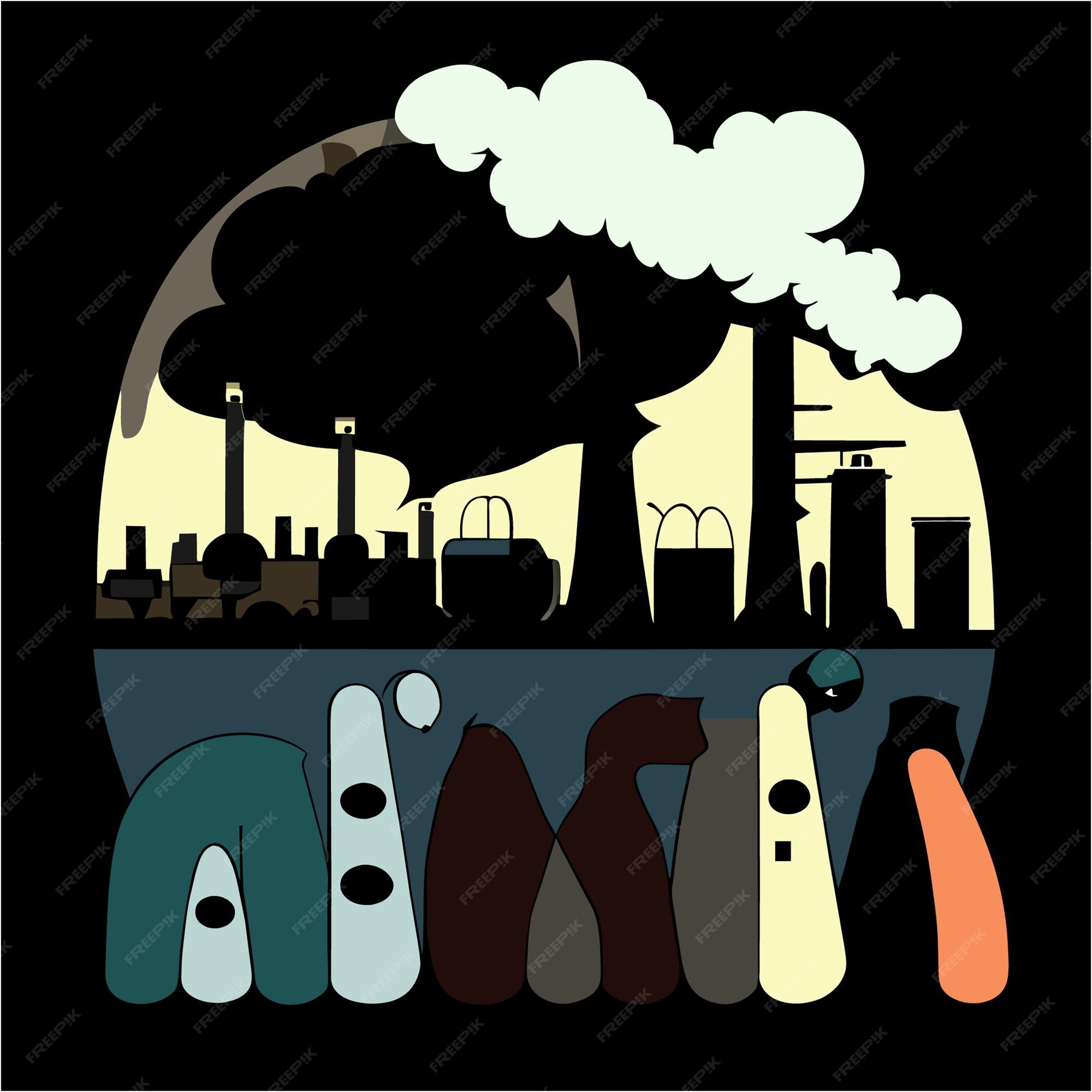 Premium Vector | The tragic toll dying animals amidst pollution Premium Vector | The tragic toll dying animals amidst pollution