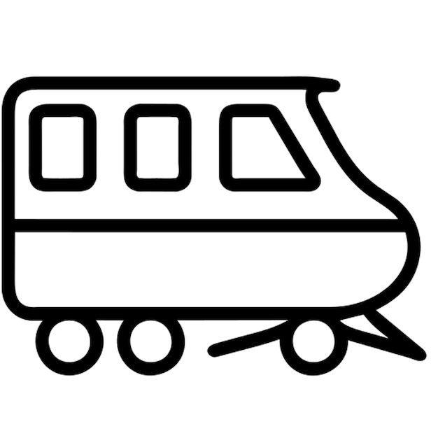 Premium Vector | Train icon outline Premium Vector | Train icon outline