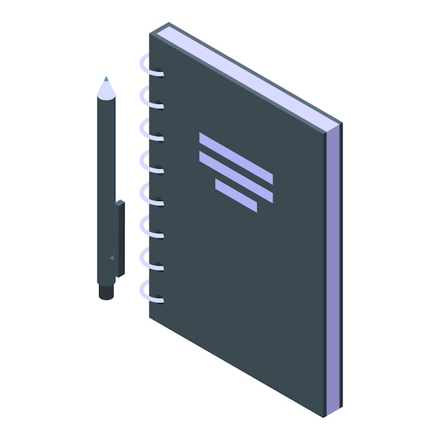 Premium Vector | Training notebook icon isometric vector digital course ... Premium Vector | Training notebook icon isometric vector digital course ...