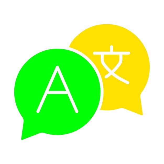 Icona della linea del traduttore vocabolario della lingua di ... Icona della linea del traduttore vocabolario della lingua di ...