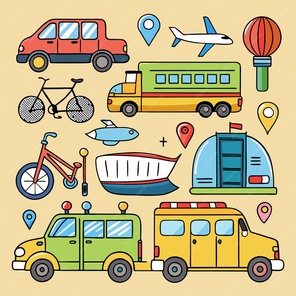 Premium Vector | Transportation and Vehicles Icons Set Vector Design Premium Vector | Transportation and Vehicles Icons Set Vector Design
