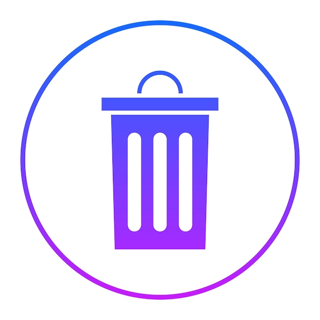 Premium Vector Trash Can Vector Illustration