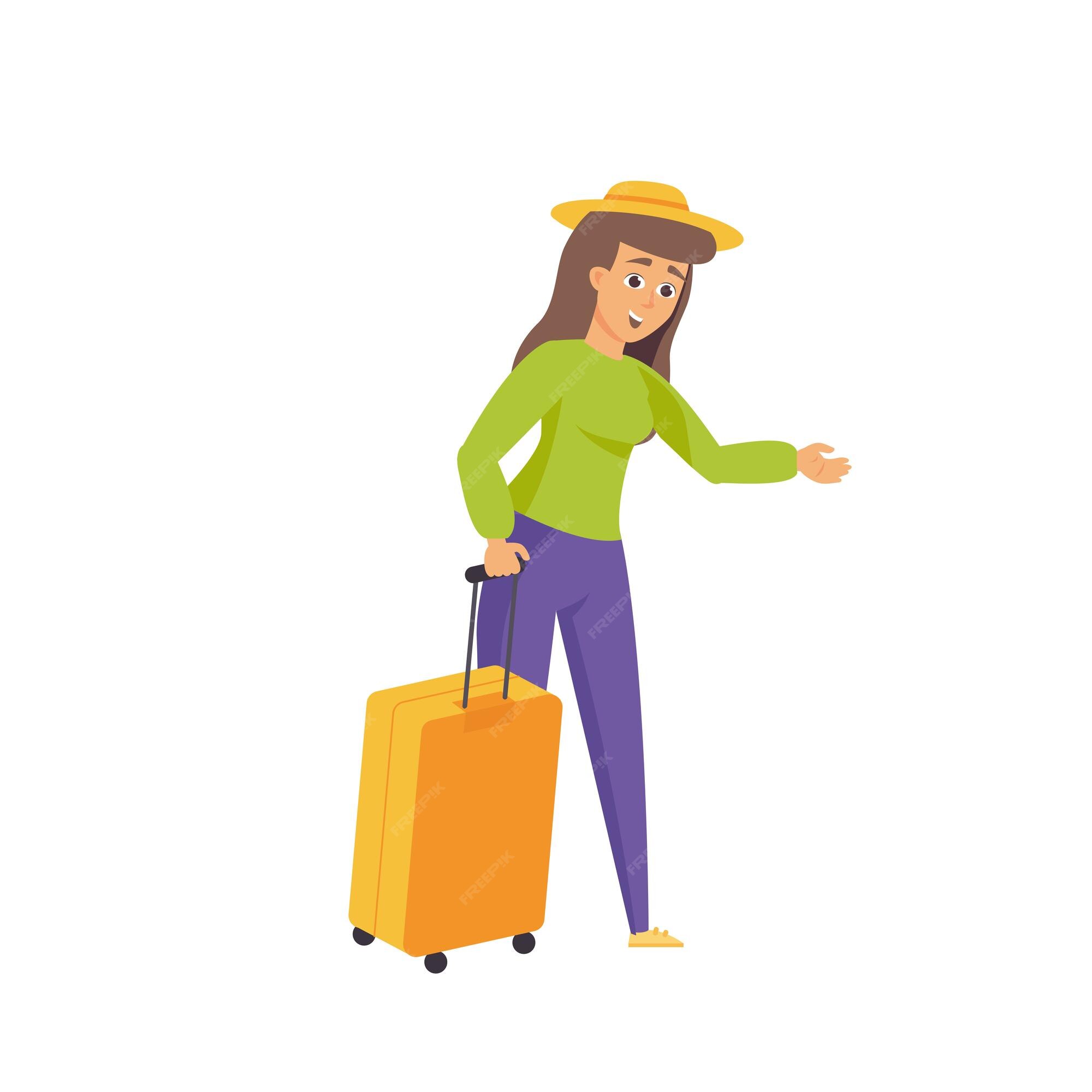 Premium Vector Travel For Girl